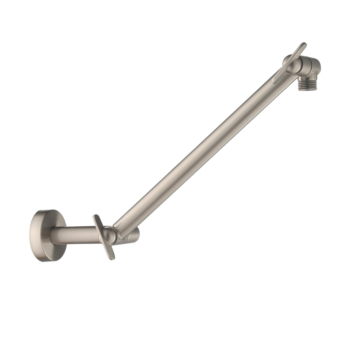 17" ADJUSTABLE Shower Arm - Satin Nickel — Modona Bathroom